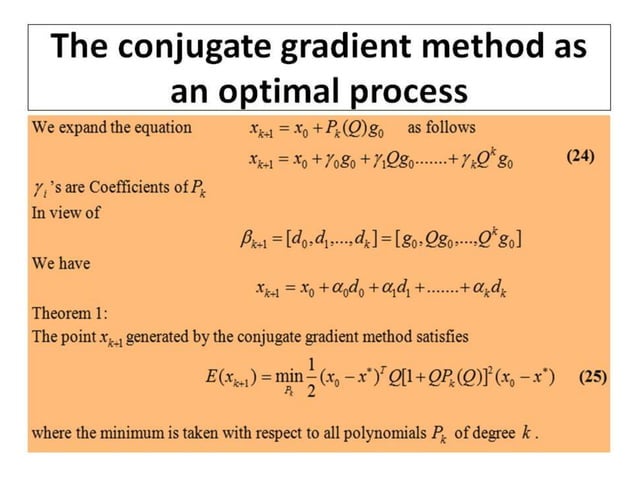 Conjugate direction methods | PPT