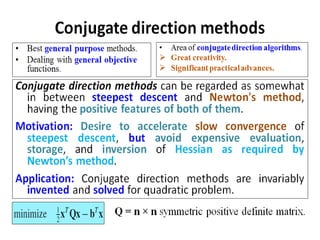 Conjugate direction methods | PPT