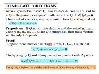 Conjugate direction methods | PPT