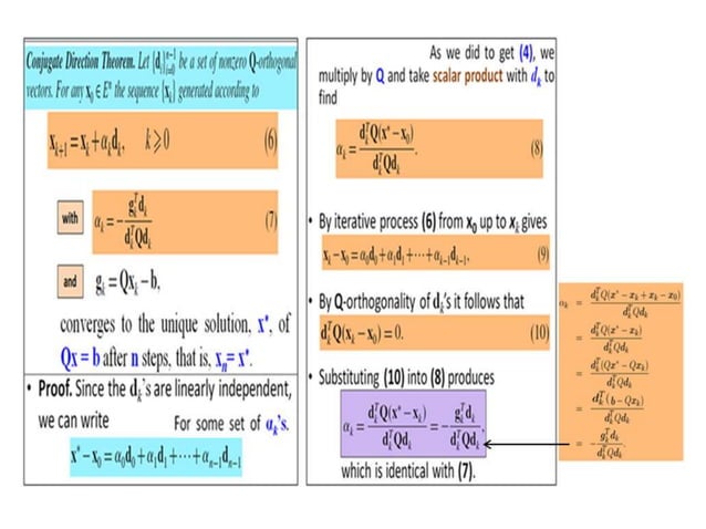 Conjugate direction methods | PPT