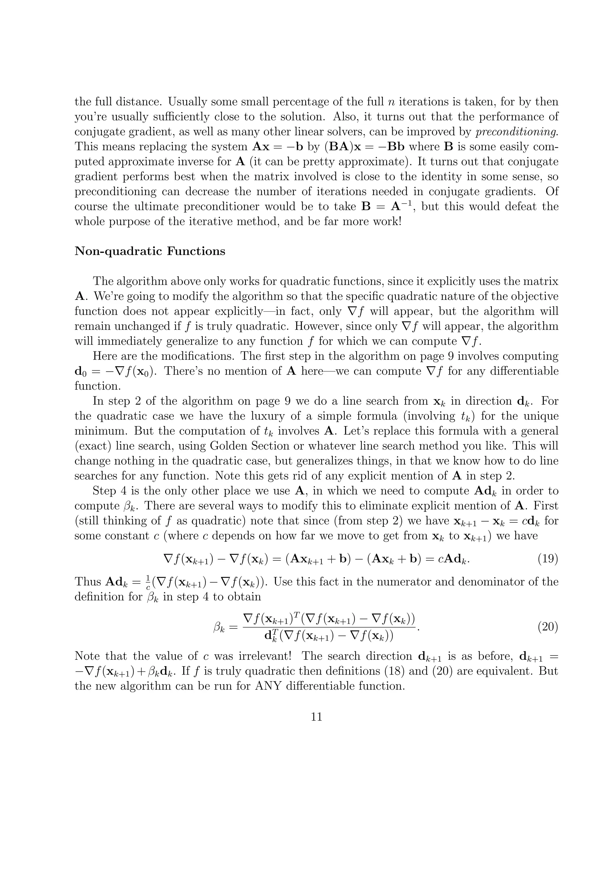 Conjugate Gradient Methods Pdf