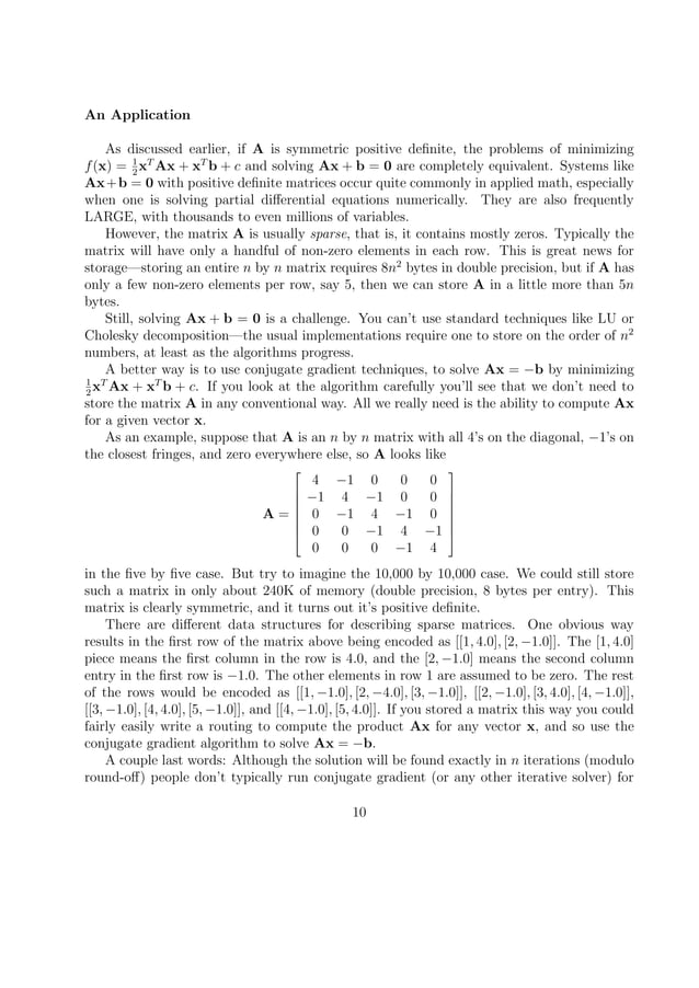 Conjugate Gradient Methods | PDF