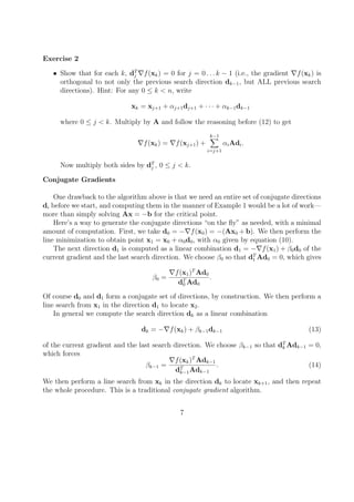Conjugate Gradient Methods | PDF