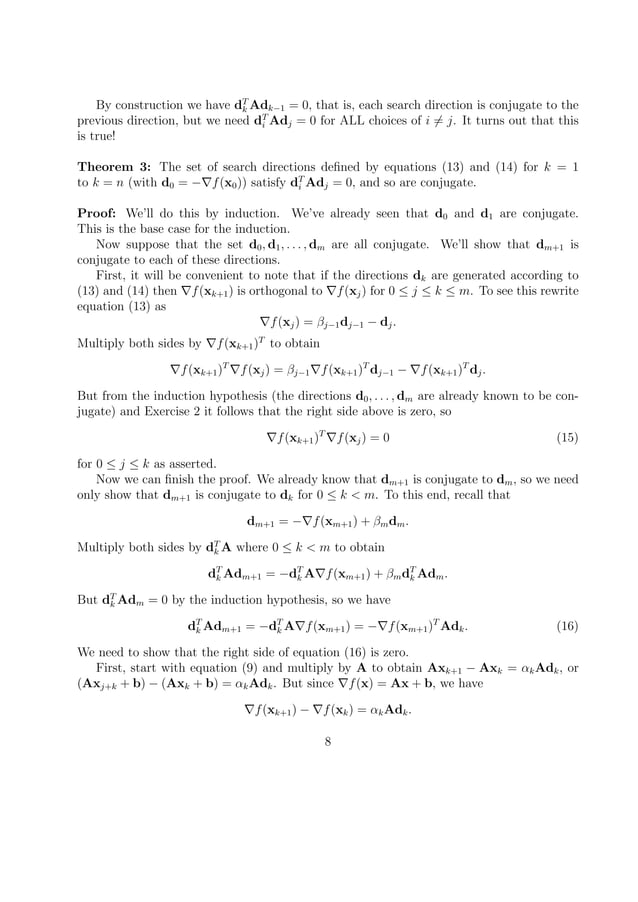 Conjugate Gradient Methods | PDF