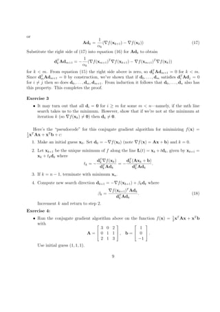 Conjugate Gradient Methods | PDF