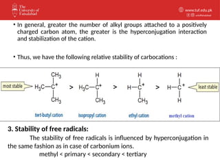 Conjugation and hyperconjugation 2.pptxorganic chemistryorganic ...