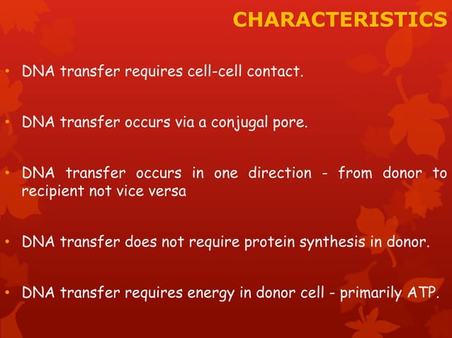 Conjugation mapping | PPTX | Biological Sciences | Science