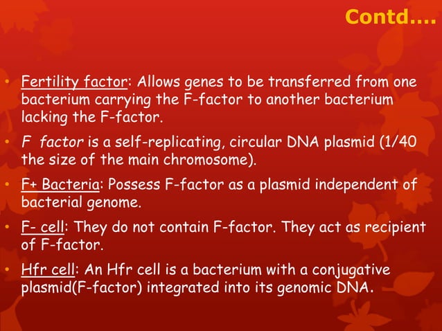 Conjugation mapping | PPTX | Biological Sciences | Science
