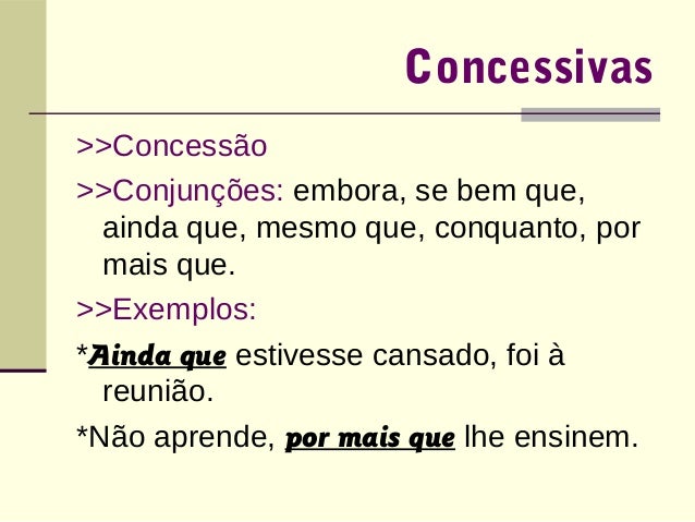 Conjuncões