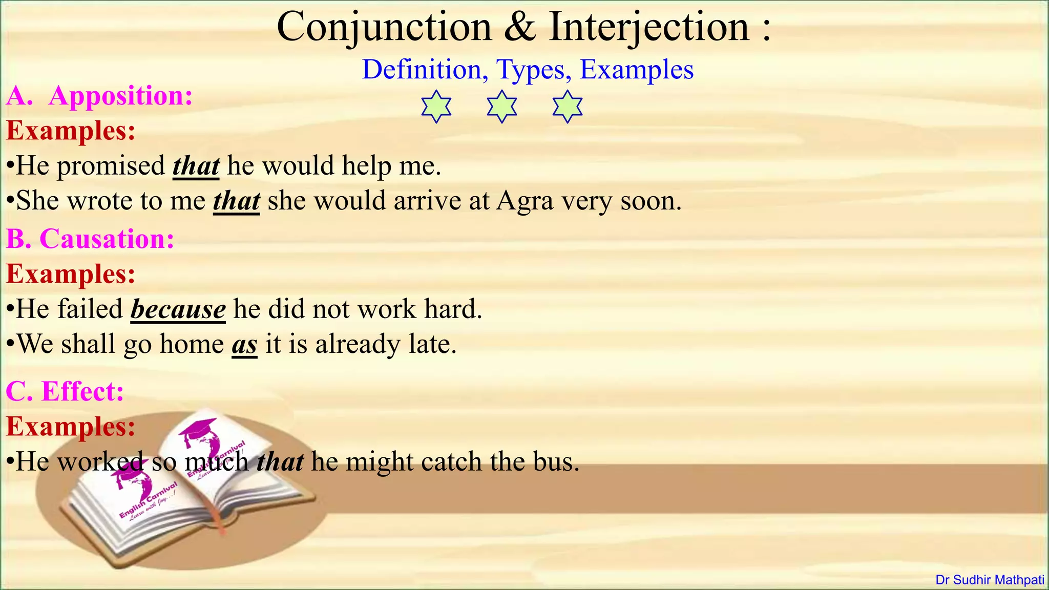 Conjuncion&interjection | PPT