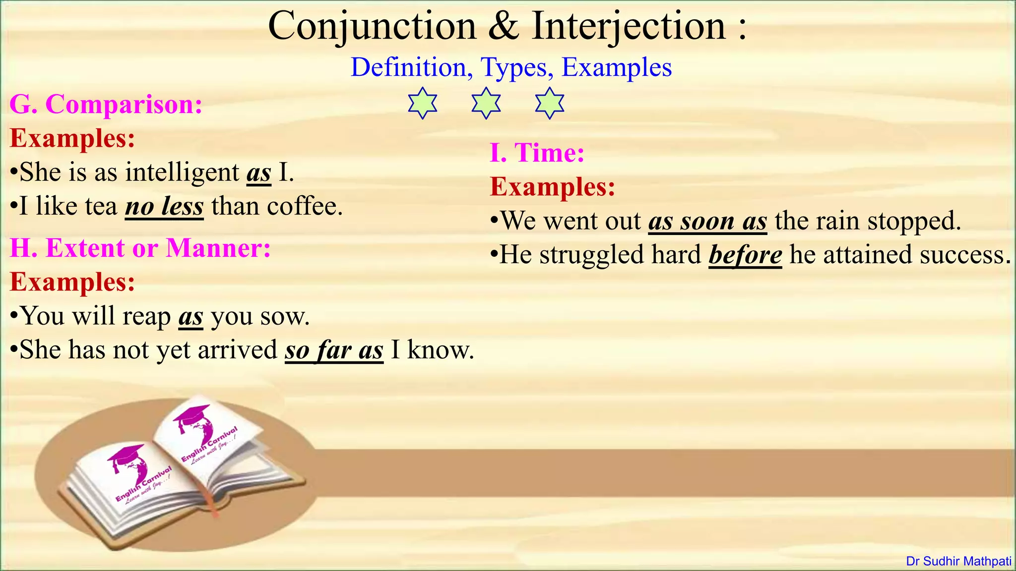 Conjuncion&interjection | PPT