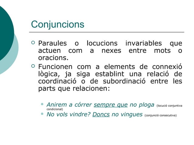 Conjuncions | PPT