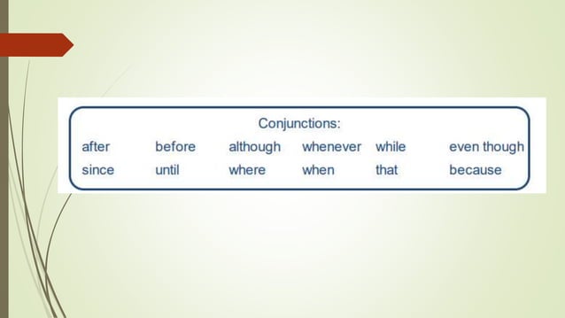 Conjunction part of speech.............. | PPT