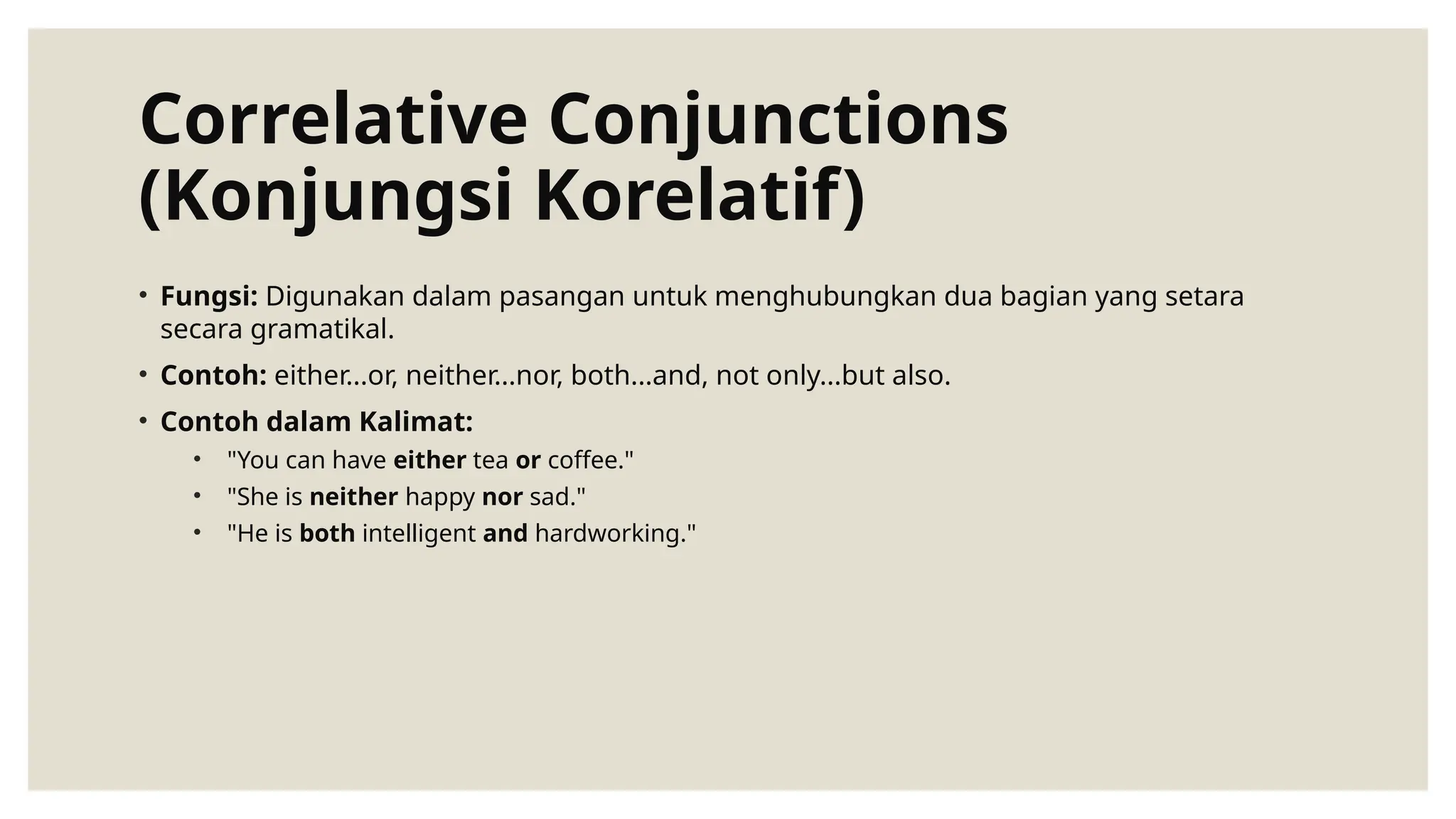 Materi belajar dengan topik English CONJUNCTION.pptx