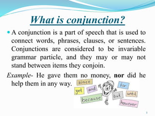 Conjunction, adverb and interjection | PPT
