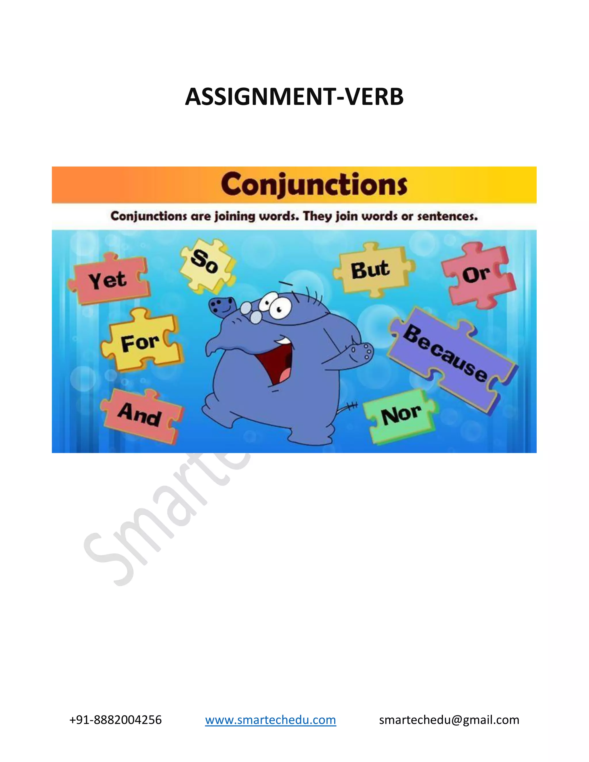 Conjunction assignment | PDF