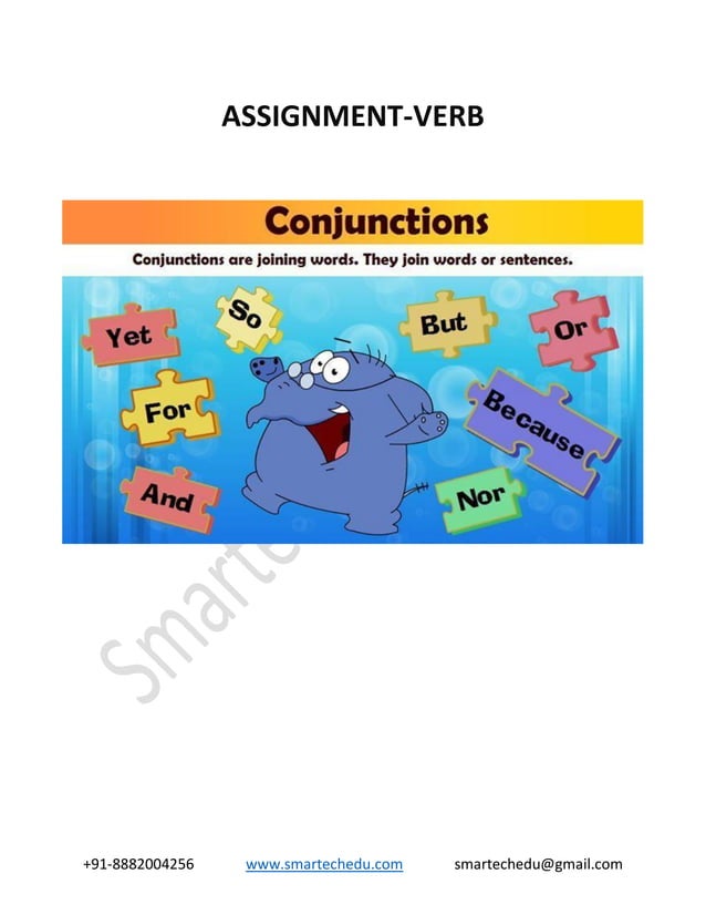 Conjunction assignment | PDF
