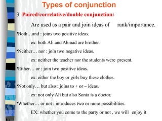 conjunction in English Grammar by Ebad.ppt | Free Download