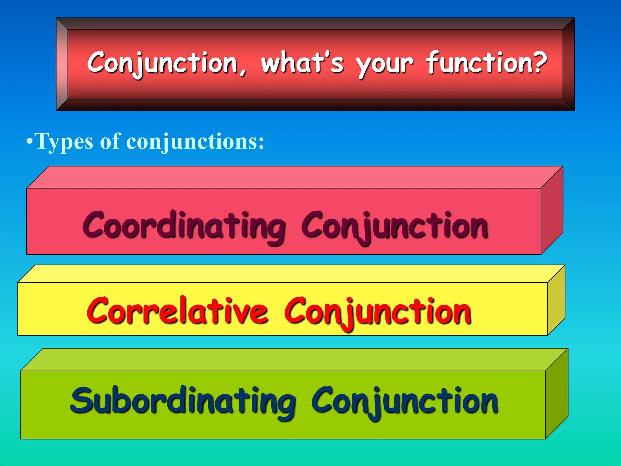 CONJUNCTION LESSON for English 10 Quarter 2.ppt