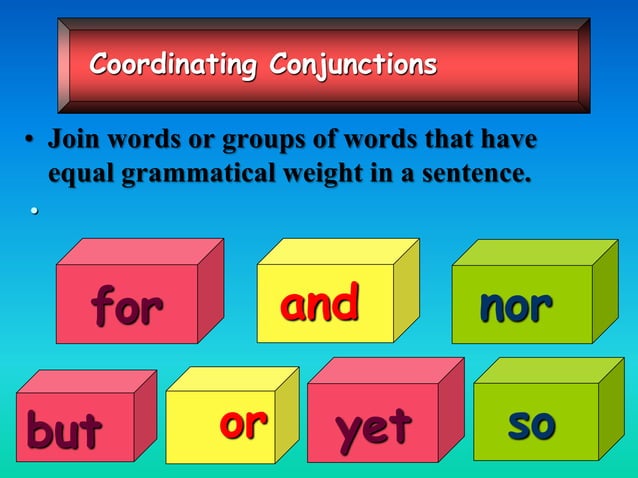 CONJUNCTION LESSON for English 10 Quarter 2.ppt | Sports