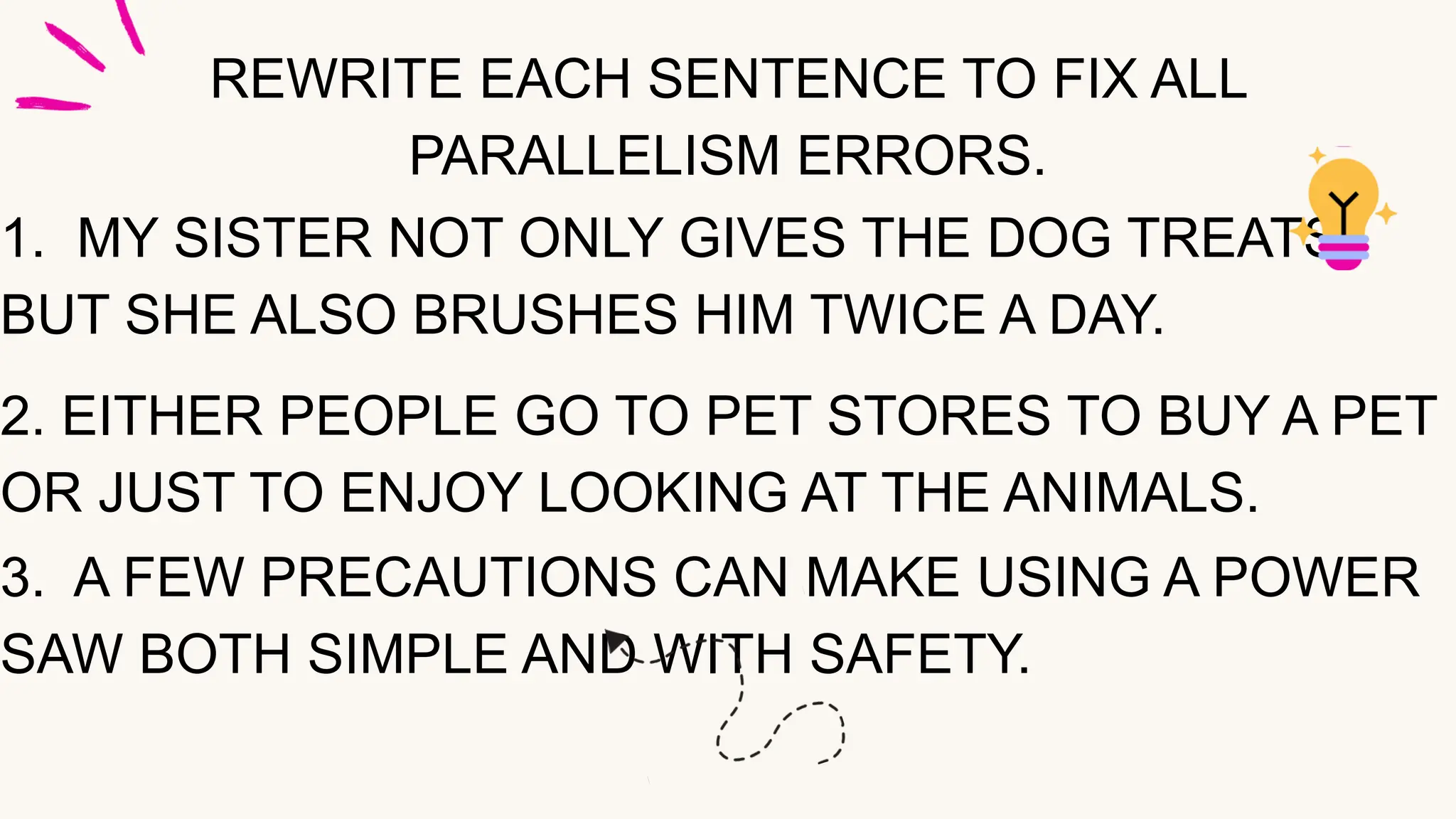 GRAMMAR TOPIC: CONJUNCTION PARALLEL STRUCTURE | PPTX