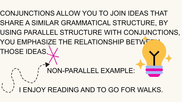 GRAMMAR TOPIC: CONJUNCTION PARALLEL STRUCTURE | PPTX
