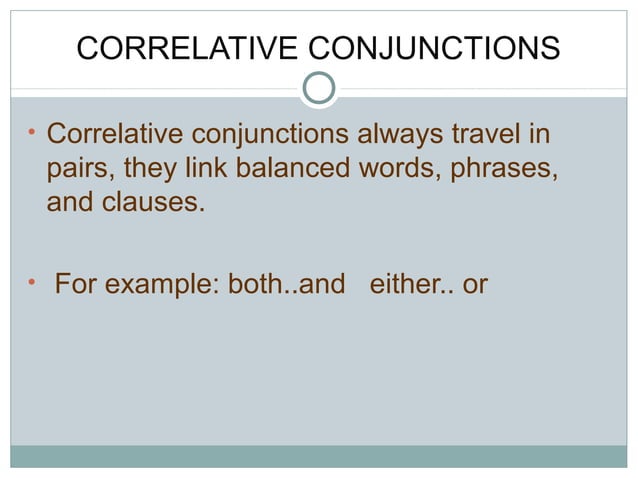 Conjunctions presentation by Hasnain Ali | PPT