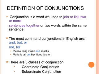 Conjunctions | PPT