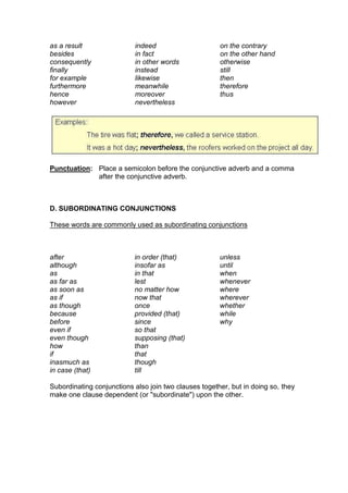 Conjunctions | PDF