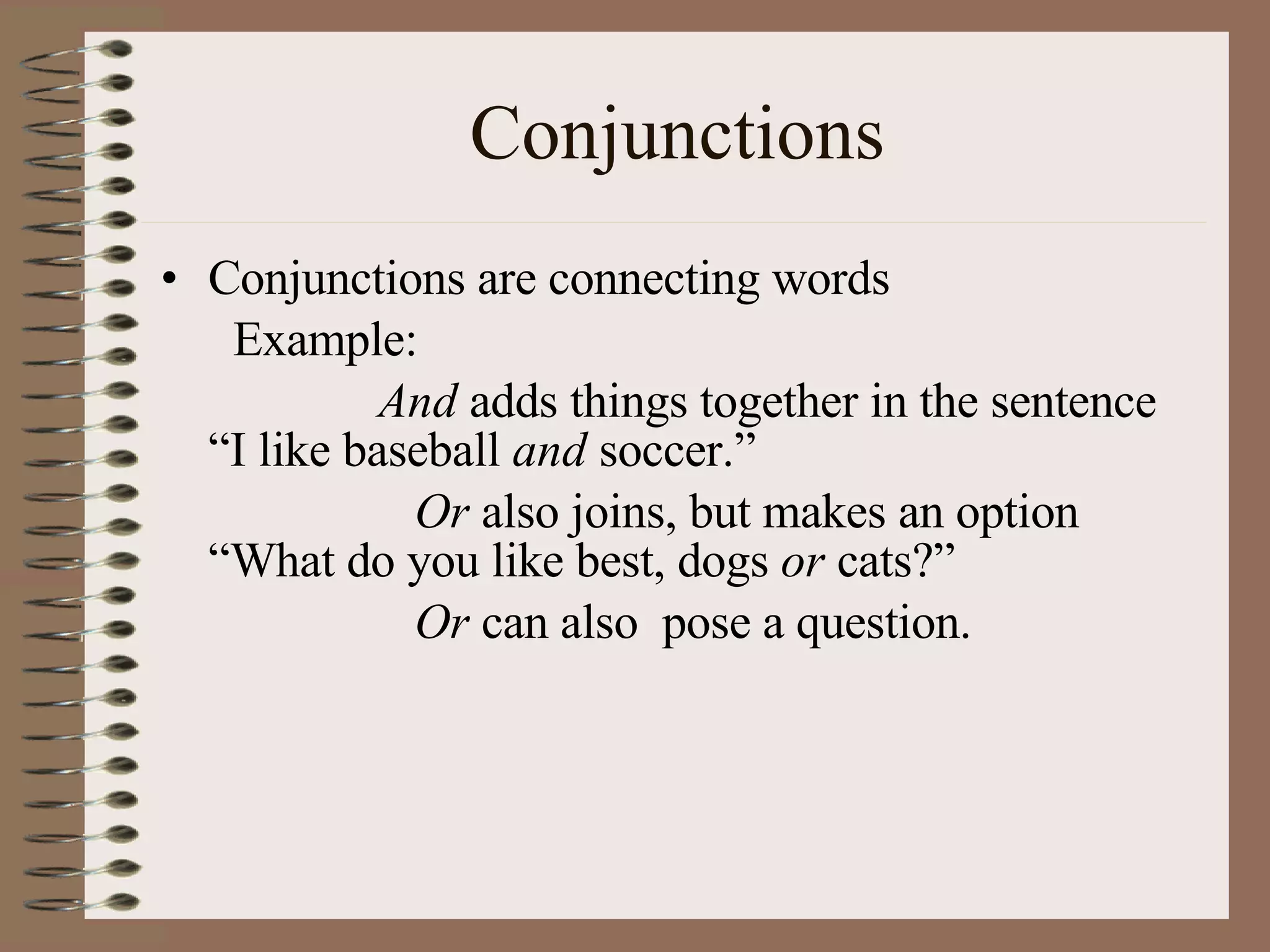 Conjunctions | PPT