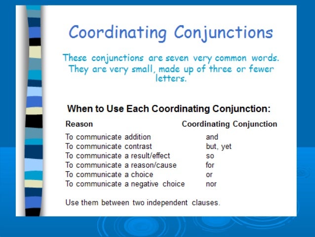 Conjunctions