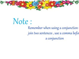Conjunctions | PPTX