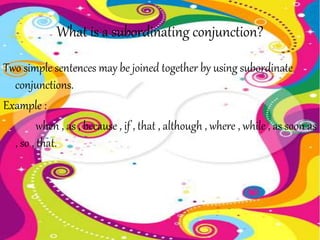 Conjunctions | PPTX