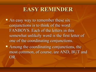 Conjunctions | PPT