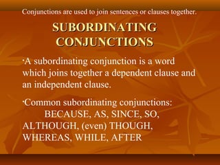 Conjunctions | PPT