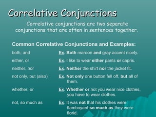 Conjunctions | PPT