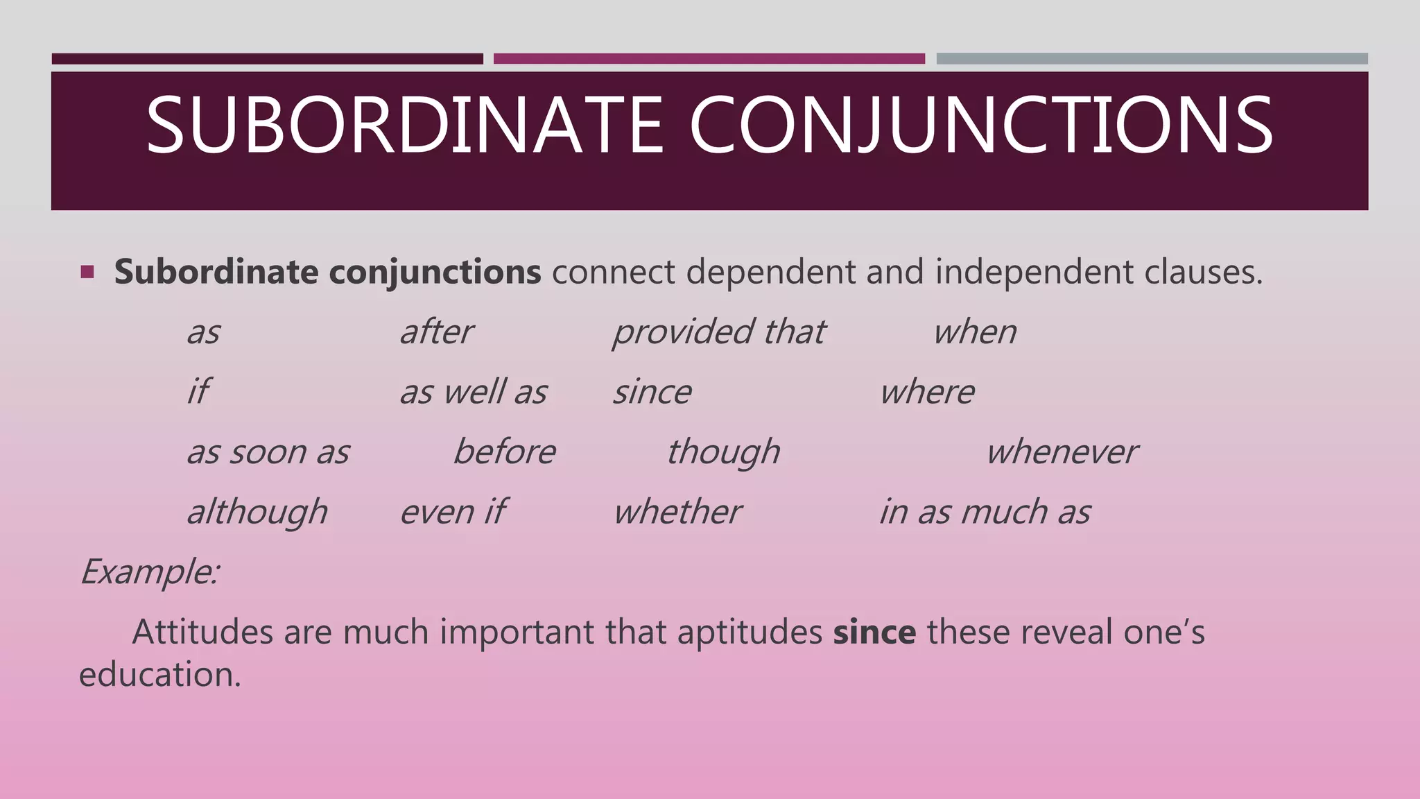 CONJUNCTIONS | PPT
