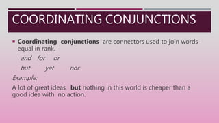 CONJUNCTIONS | PPT