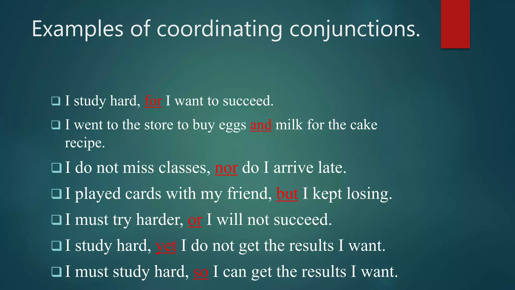Conjunctions | PPTX