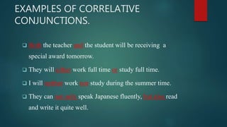 Conjunctions | PPTX