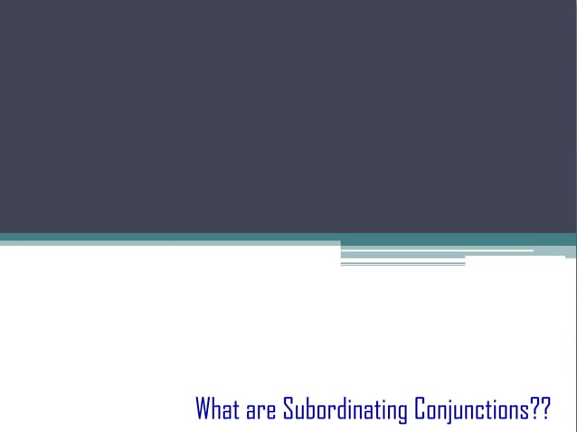 Conjunctions | PPT