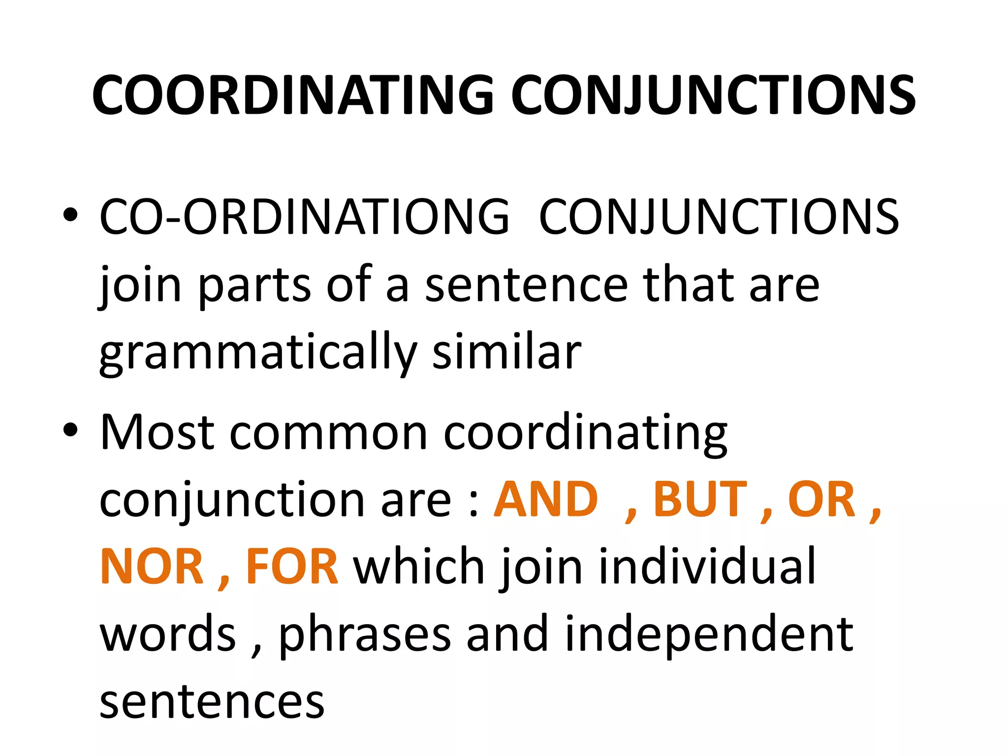 Conjunctions | PPTX