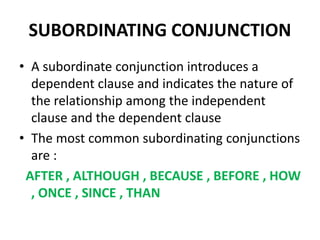 Conjunctions | PPTX
