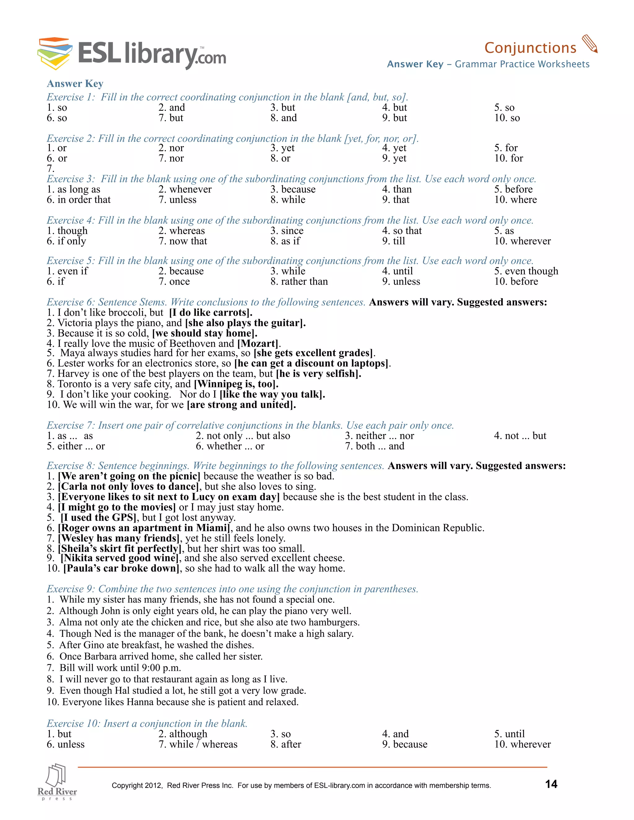 Conjunctions | PDF