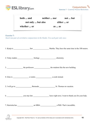 Conjunctions | PDF