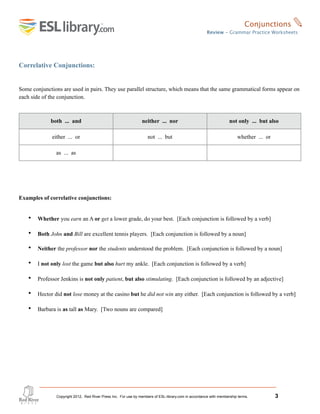 Conjunctions | PDF