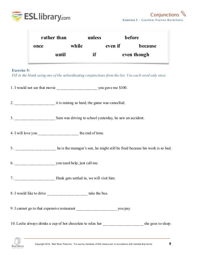 although exercises with answers