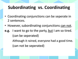 Conjunctions | PPTX