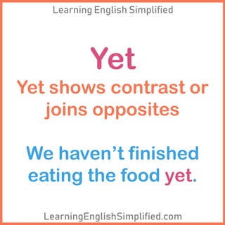 Learn 15 highly useful Conjunctions in English | PDF