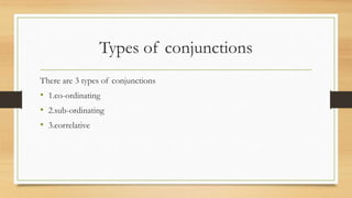 Conjunctions | by M.Hassaan Anjum | PPTX
